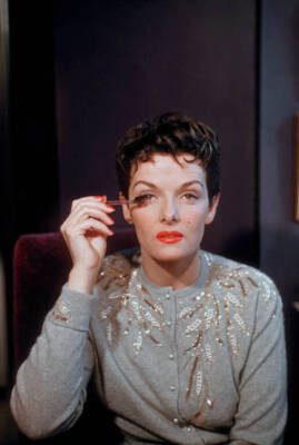 Jane Russell portrait session at home 1957 Old Photo | eBay