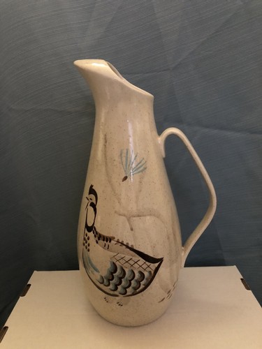 Vintage 1950-60s Red Wing Pottery 14" Beige Speckled Bob White Quail ...