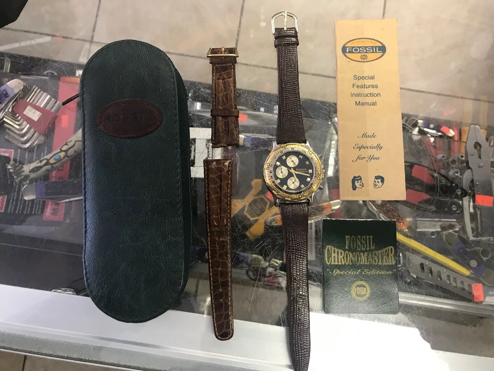 Vintage Fossil CH-2218 Chronomaster Special Edition Set 2-Tone Men’s ...