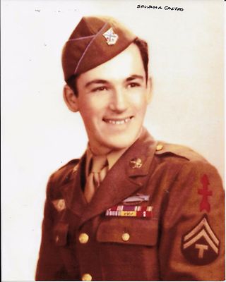 SAL CASTRO 32ND INFANTRY RED ARROW DIVISION VETERAN RARE SIGNED PHOTO ...