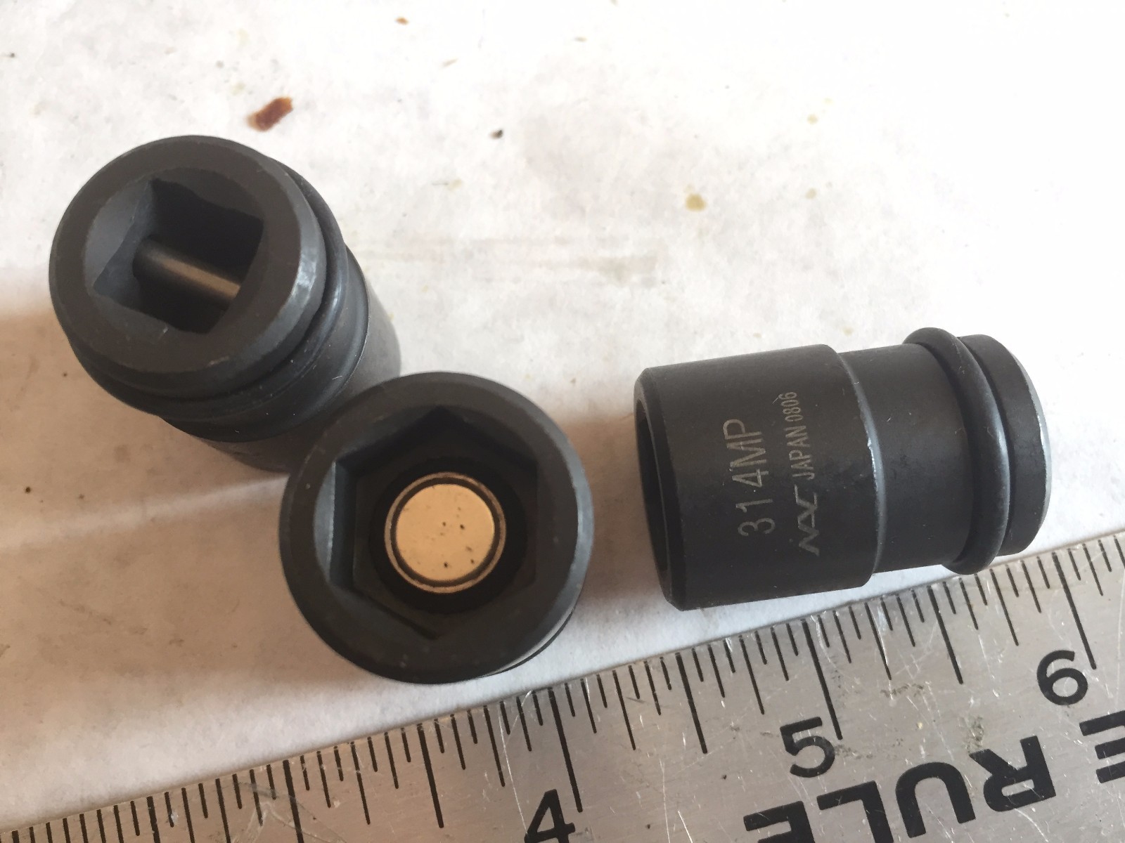 NEW LOT 3 NAC 314MP 14MM MAGNETIC ASSEMBLY SOCKETS Japan 0806,AAC JAPAN ...
