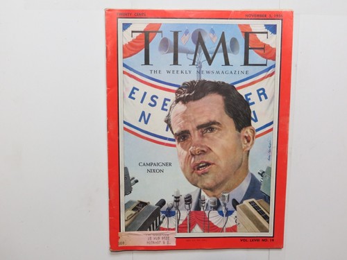 Time Magazine- November 5, 1956 Campaigner Nixon ZZ2 | eBay