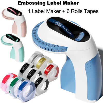 PHOMEMO E975 Embosser Label Maker Handheld Embossing Label Maker ...