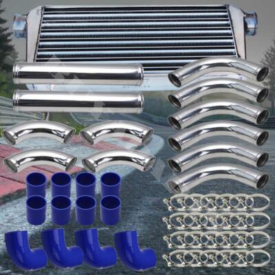 BLUE FIMC INTERCOOLER+TURBO PIPING KIT COUPLER CLAMPS 3000GT GALANT VR4 ...