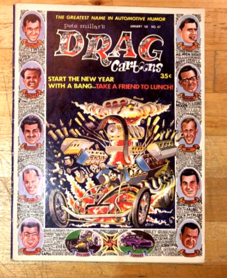 Pete Millar's Drag Cartoons Magazine #47 January 1968 Issue Wonder Wart ...