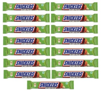 Snickers Kesar Pista Chocolate Bar, 22 gm (Pack of 24 ) For Gifting ...