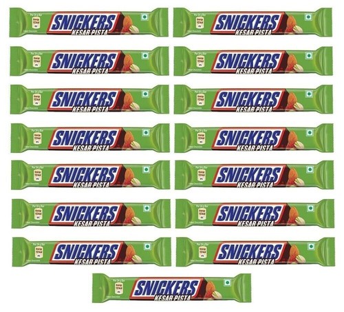 Snickers Kesar Pista Chocolate Bar, 22 gm (Pack of 24 ) For Gifting ...