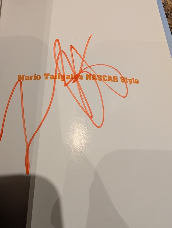 Autographed Mario Tailgates NASCAR Style Cookbook by Mario Batali | eBay