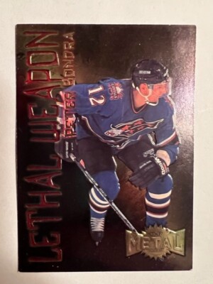1996-97 Fleer Metal Universe Peter Bondra ( Capitals ) Lethal Weapon #1 ...