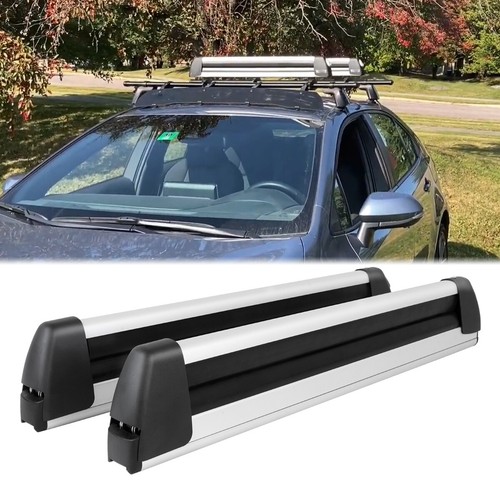 Pair For Toyota Corolla Camry SE Aluminum Ski Rack Snowboards Ski Roof ...