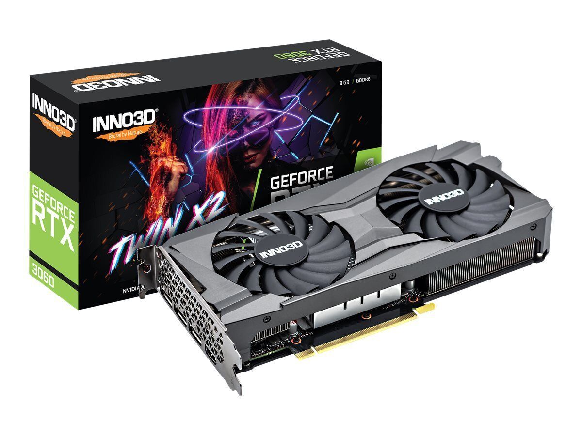 Inno3D GeForce RTX 3060 TWIN X2 8GB GDDR6 Graphics Card for sale online ...
