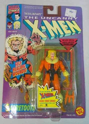 Marvel The Uncanny X-Men Sabretooth Snarl & Swipe Action Figure 5" 1993 ...