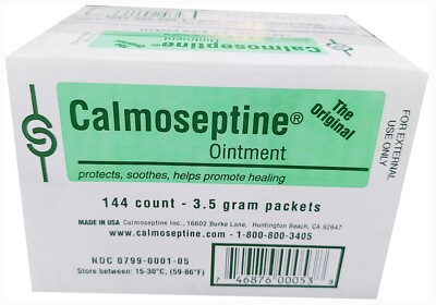 Calmoseptine Ointment, 000105 3.5 gram/0.125 oz, Box of 144 Packets | eBay