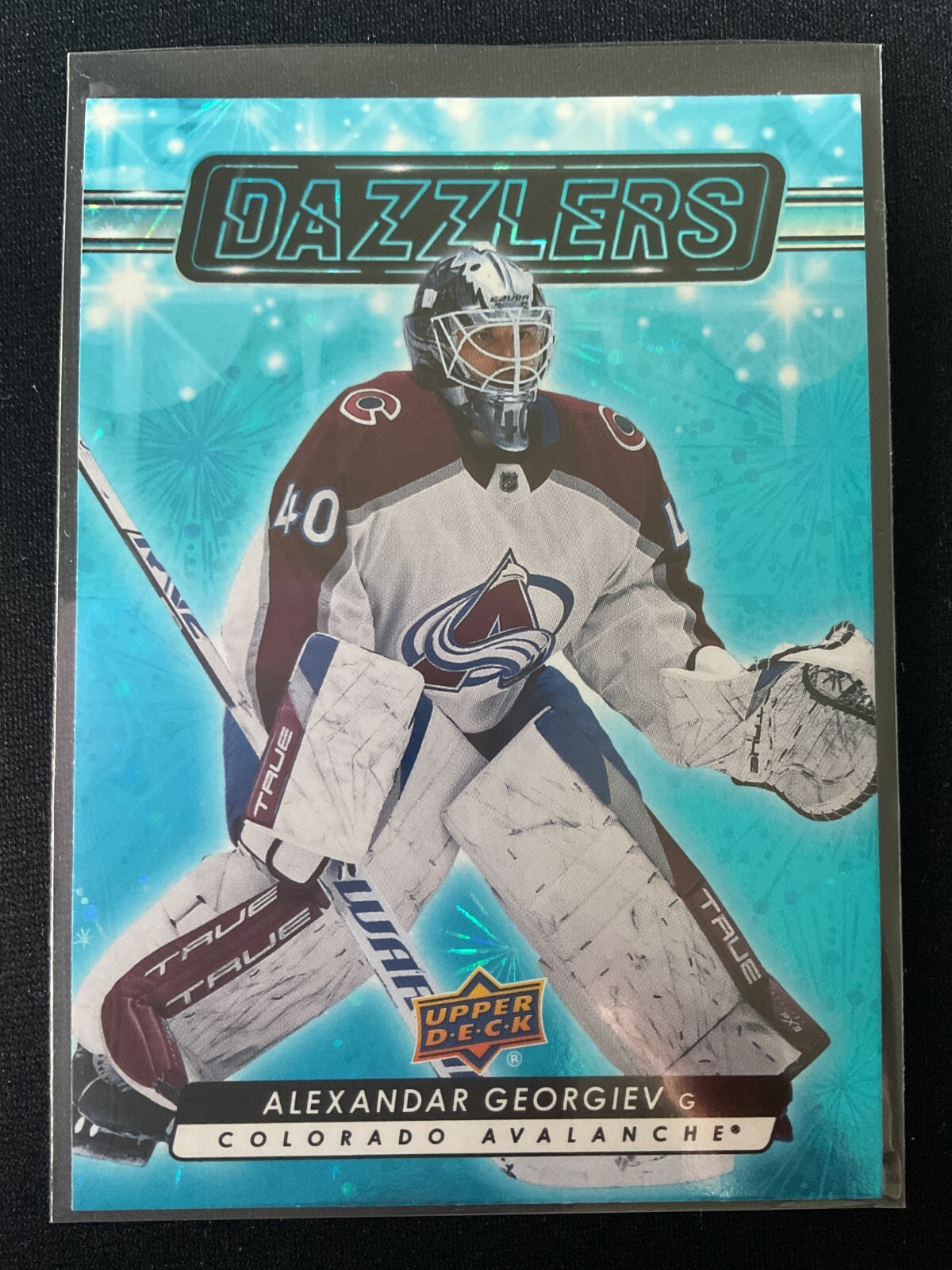 Alexander Georgiev 2023-24 Upper Deck Series 1 Dazzlers Blue Insert ...
