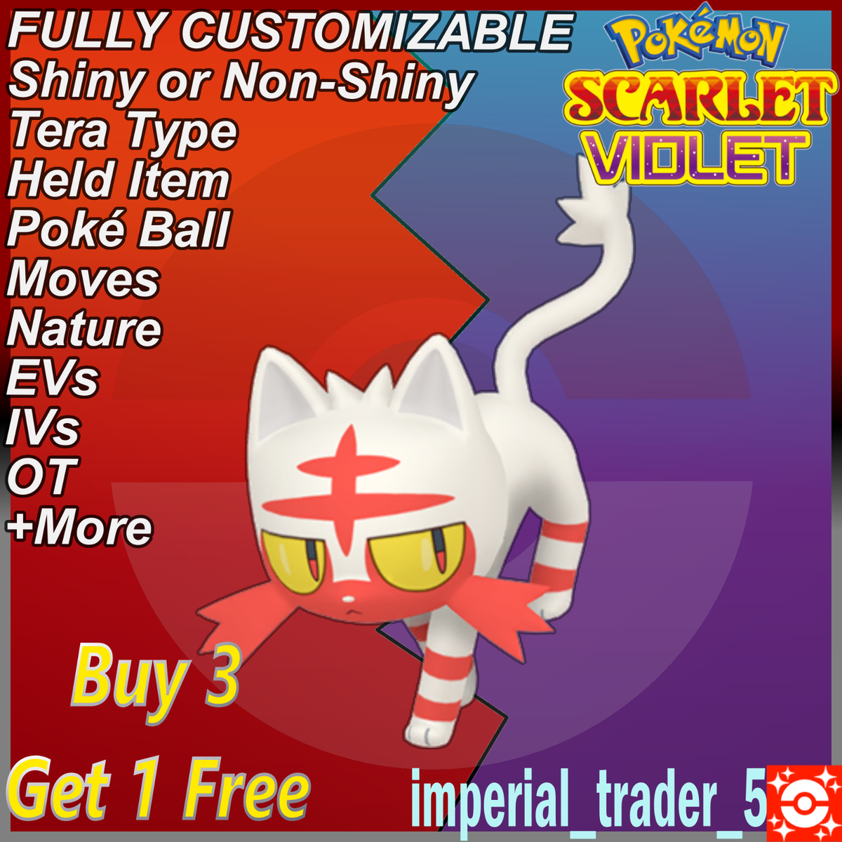 Pokemon Shiny Litten 7] After 1443 Eggs, I Finally Got My Adorable