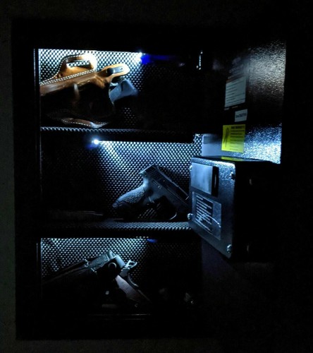 Safe Digital Wall Mounted Gun Security System Dual Lock Box Home Safe ...