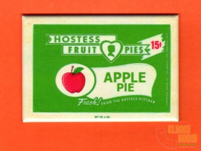 Vintage Hostess Fruit Pies Apple wrapper art 2x3" fridge/locker magnet ...