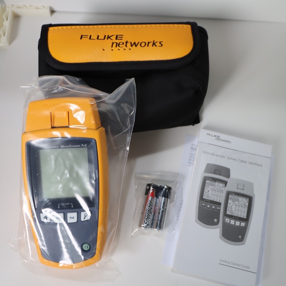 Fluke Networks 5018508 MS-POE Cable Tester, Connector Type RJ45 ...