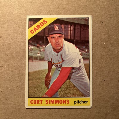 1966 Topps Baseball Curt Simmons St Louis Cardinals Card #489 | eBay