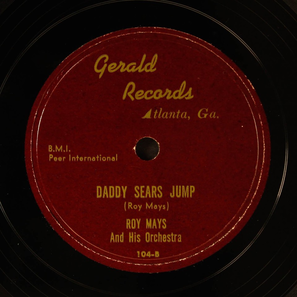ROY MAYS: fat hardy's boogie / daddy sears jump GERALD Single 78 RPM | eBay