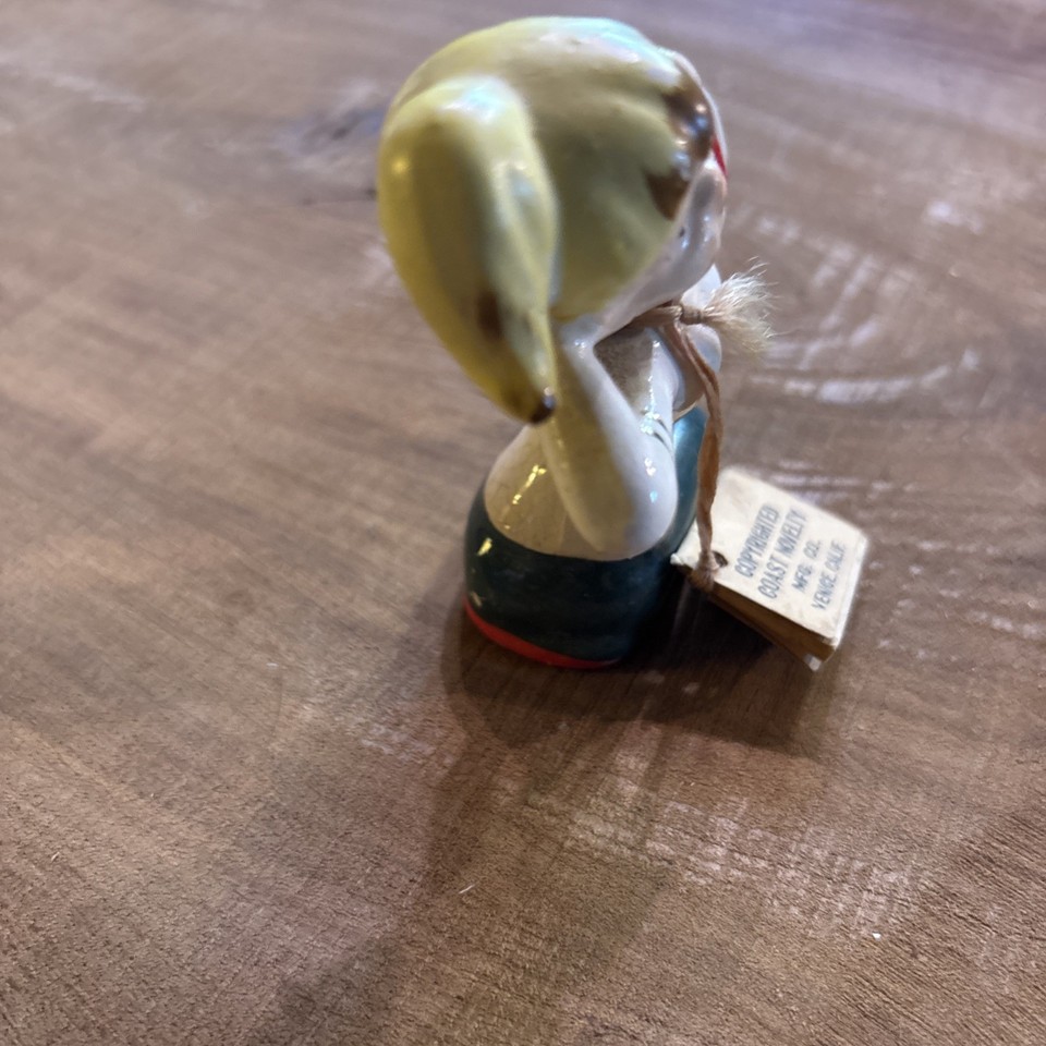 Vintage Teen Girl on Phone Blonde Ponytail Ceramic Telephone Teeny ...