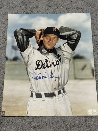 Hal Newhouser 8x10 Photo Autographed Vintage RARE Tigers MLB HOF | eBay