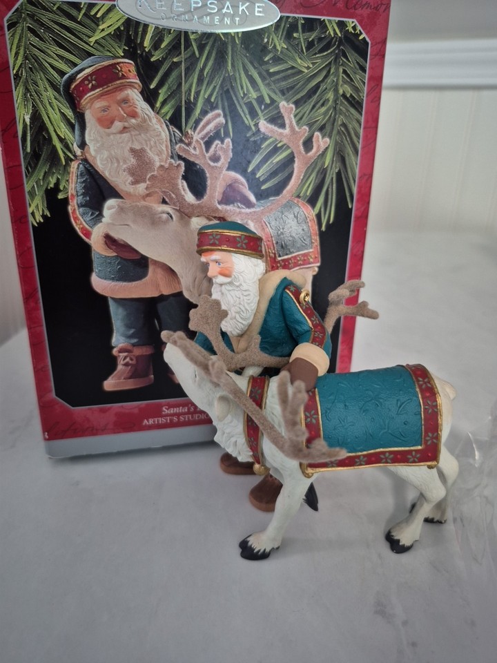 Hallmark Keepsake Ornaments/Lot Of 6/Santa,Pony,Deer Friend,See ...
