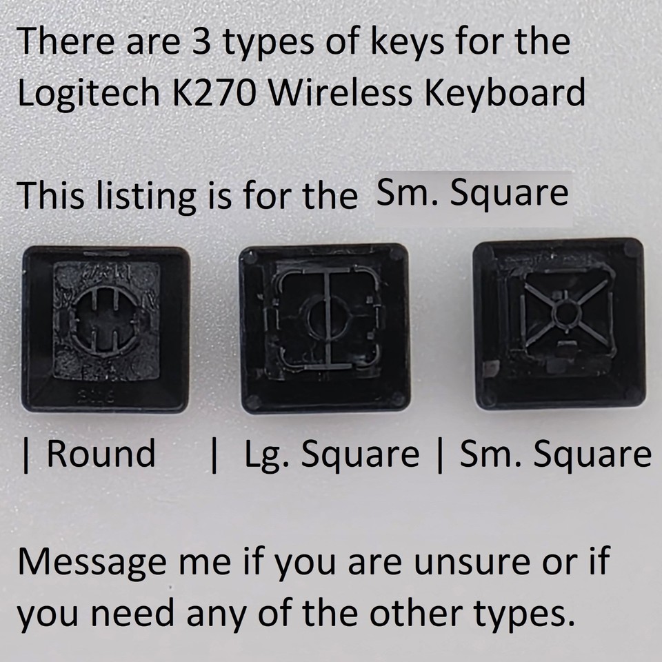 Single Keycap Replacement - Logitech K270 Wireless Keyboard - Small ...