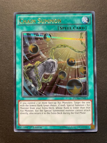 Yugioh Chain Summoning DUSA EN011 Ultra Rare 1st Ed | eBay