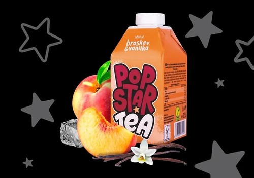 Czech Non-alcoholic Drink Popstar Tea Peach Vanilla. Tasted by ...