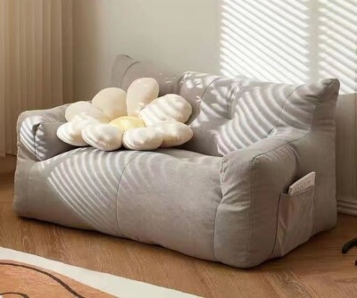Floor Sofa Couch Soft 2 Seats Puffy Comfortable Sofa Living Room Couch ...