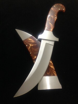 RaB Custom Handmade 11.4"Full Tang D2 Tool Steel Sikh Kirpan Knife With ...