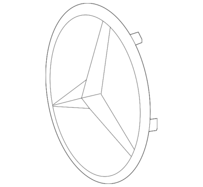Genuine Mercedes-Benz Grille Emblem 0008179500 | eBay
