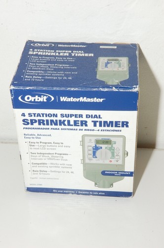 ORBIT WaterMaster 4 Station Sprinkler Controller Indoor Timer Model ...