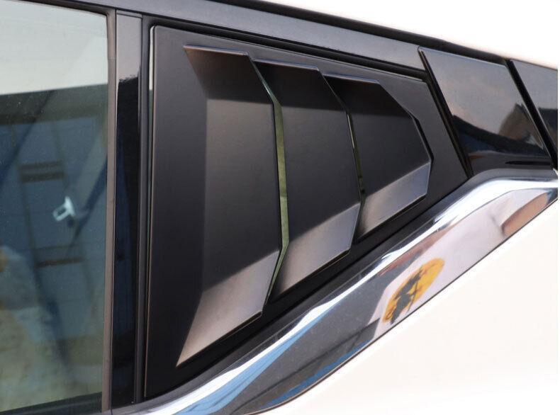 Matte Black Side Window Louver Shutter Trim 2PCS Fit For Nissan Altima ...