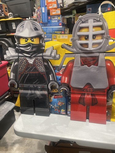 Lego Display Set of 2 Minifigs From Lego Store (double Sided) Ninjago ...