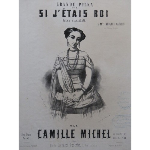 MICHEL Camille Si j'étais roi Piano XIXe siècle | eBay