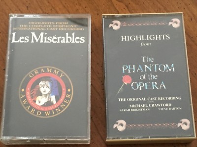 Phantom of the Opera & Les Miserables Highlights from 2 Smash Broadway ...