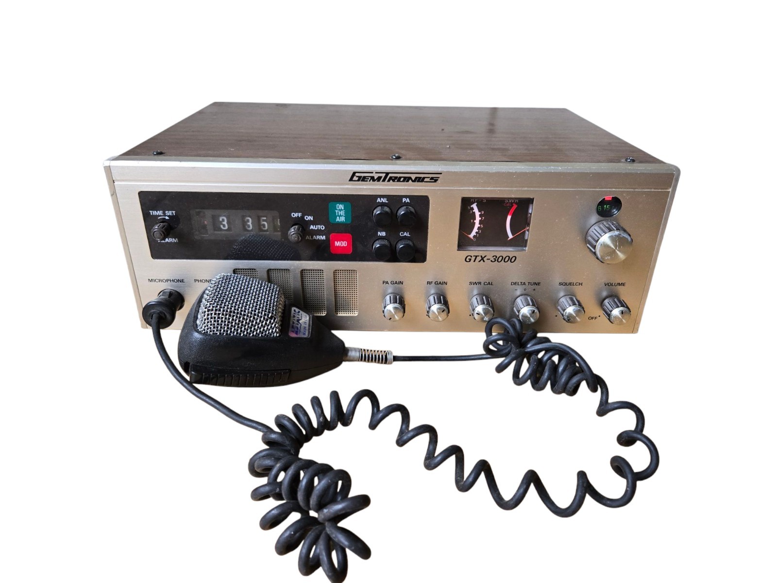 Vintage Gemtronics GTX 3000 Cb Base Radio With Astatic Microphone 23 ...