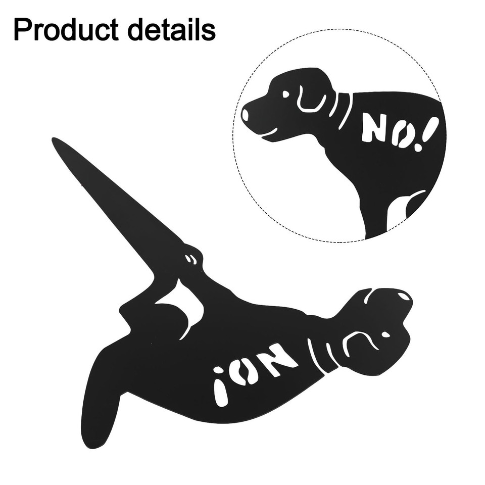 Panneau humoristique cour en fer sans caca décoration de jardin arrêtez ...