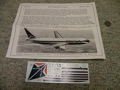 Flight Path decals 1/200 FP20-11 Delta Airlines Boeing 767-200/300 Box ...