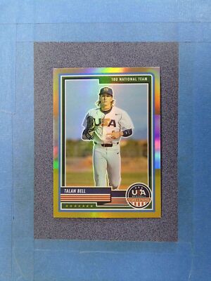 2023 Stars & Stripes TALAN BELL Gold Prizm National Team USA #2 @QI21 ...