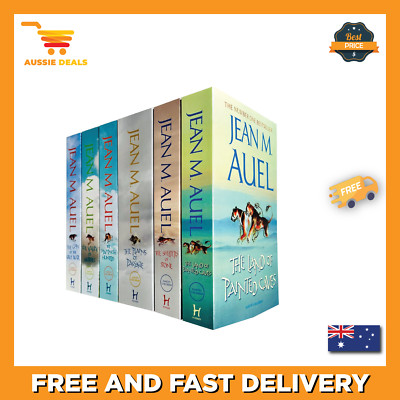 Jean M Auel 6 Books Earths Children Collection Pack Set (The Valley of ...