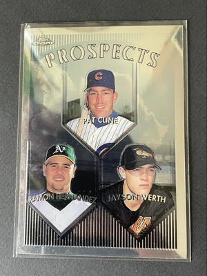 1999 Topps Chrome Prospects CLINE, HERNANDEZ, WERTH 209 Pack To Sleeve ...