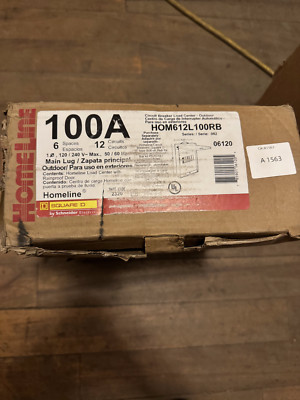 Square D HOM612L100RB Outdoor Circuit Breaker Load Center | eBay