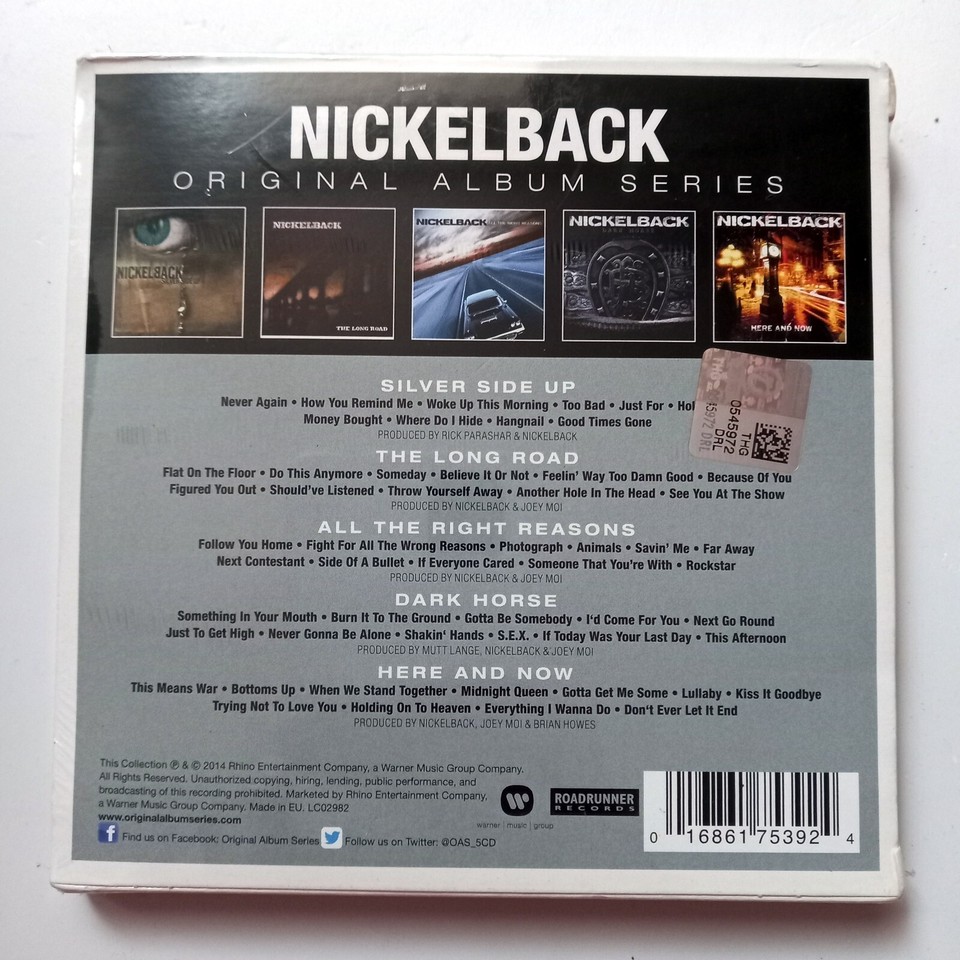 NICKELBACK – ORIGINAL ALBUM SERIES (2014) 5CD SEALED BOX SET MADE IN EU ...
