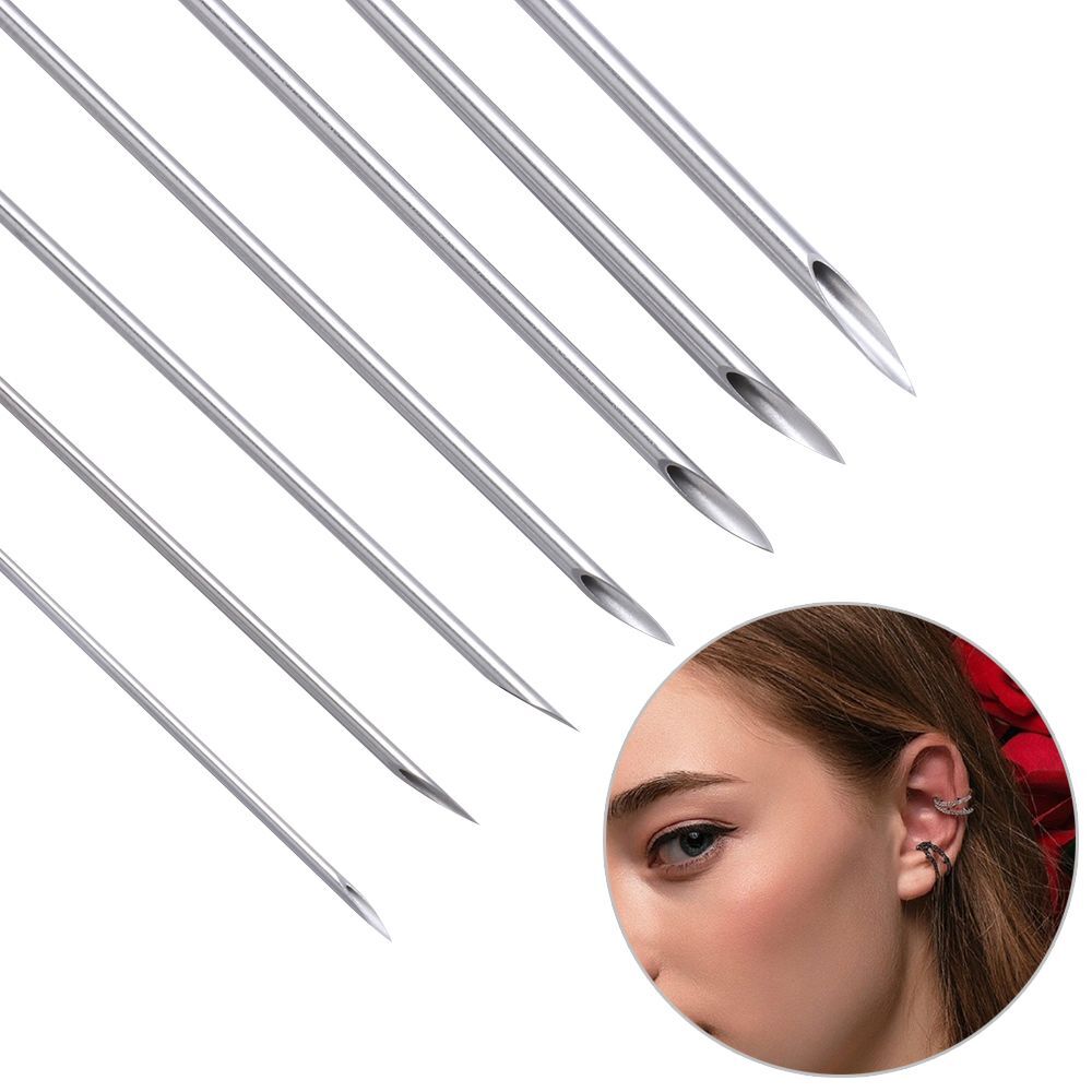 Nose Piercing Needle Ear Nose Piercing Needles,New Star Tattoo 5pcs