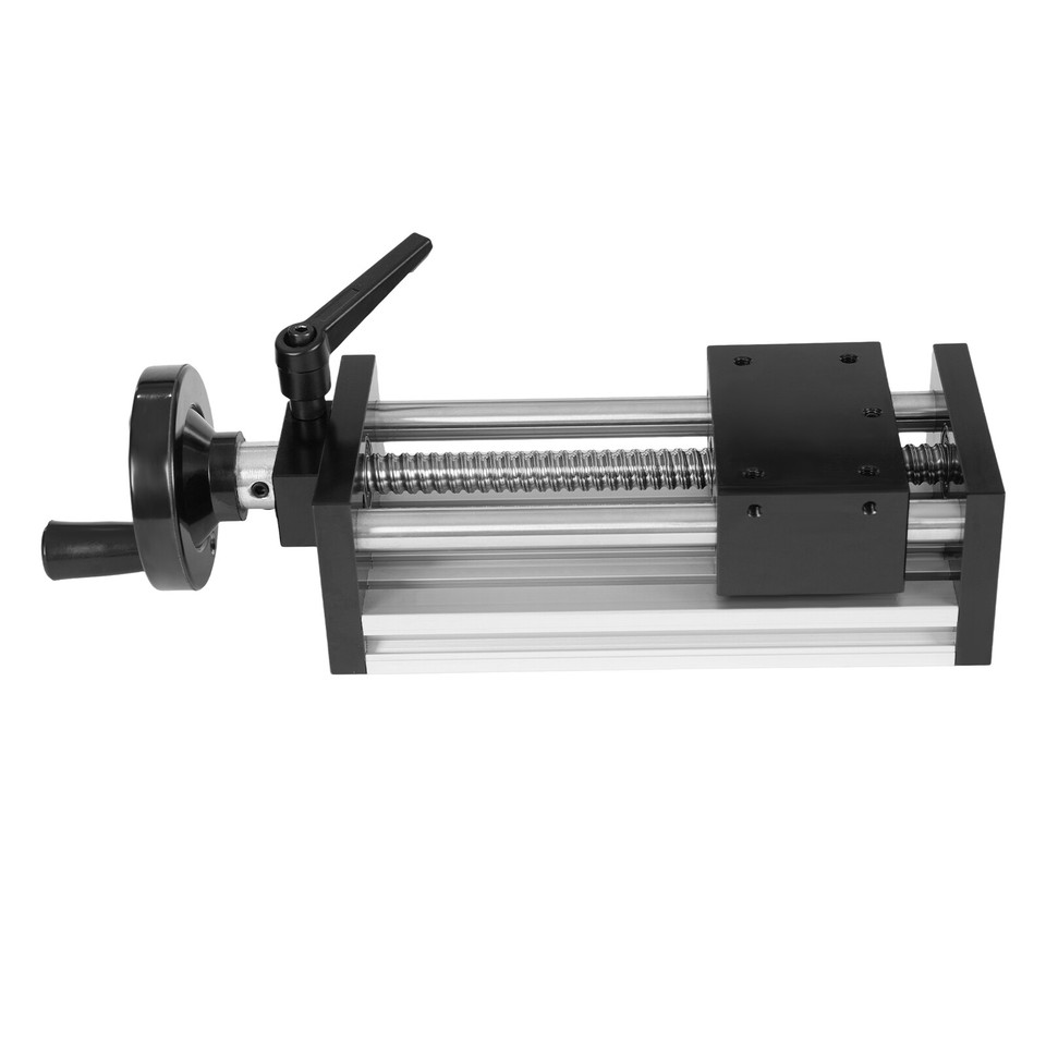 100mm Manual Linear Rail Slide Table 66LB Load Aluminum Guide for CNC ...