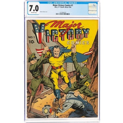 Major Victory Comics #1 1944 CGC 7.0 Golden Age historic nazi cover ...