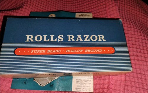 Vintage ROLLS RAZOR Strop Blade Made In England with Metal Case W ...